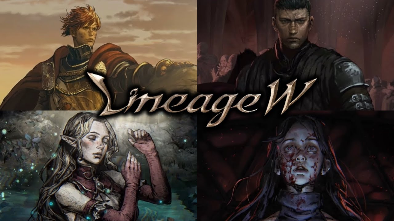 Lineage W Gameplay All 4 Classes Story/Intro/Skills (Monarch, Knight ...