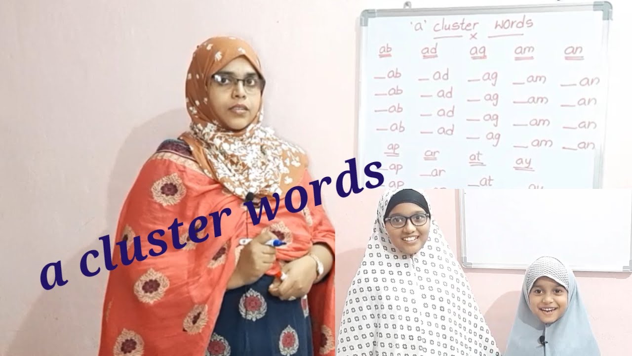 "a" cluster words explanation for kids - YouTube