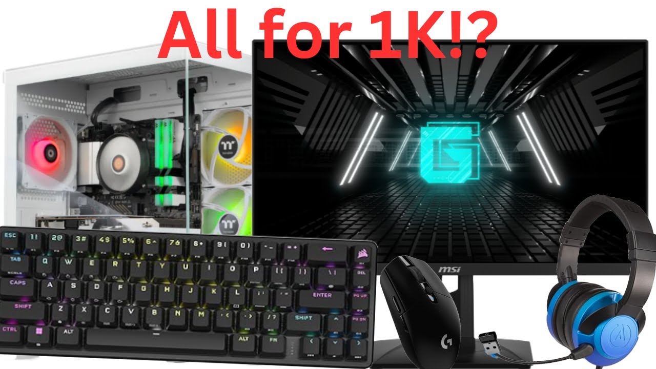 BEST 1K Gaming Setup 2025 PC included - YouTube