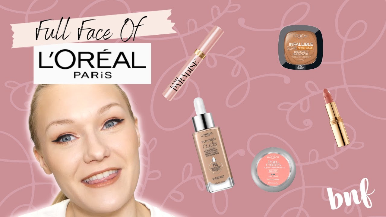 FULL FACE of LOREAL : Brand New Faces - YouTube
