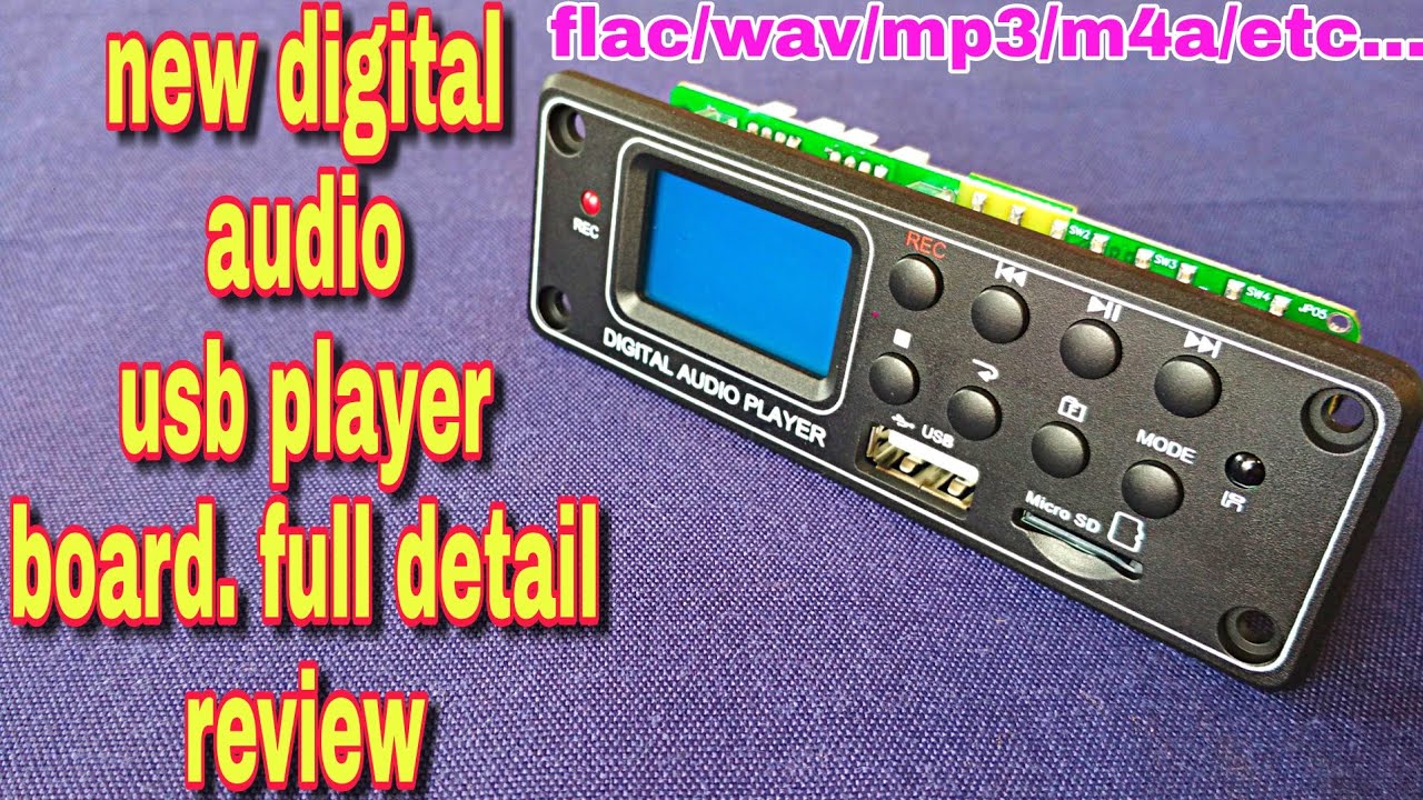 digital audio player.non announcements USB Board. #flac #wav #mp3 #m4a ...