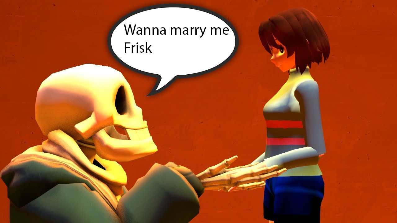 VrChat | Sans and Frisk getting marry!? - YouTube