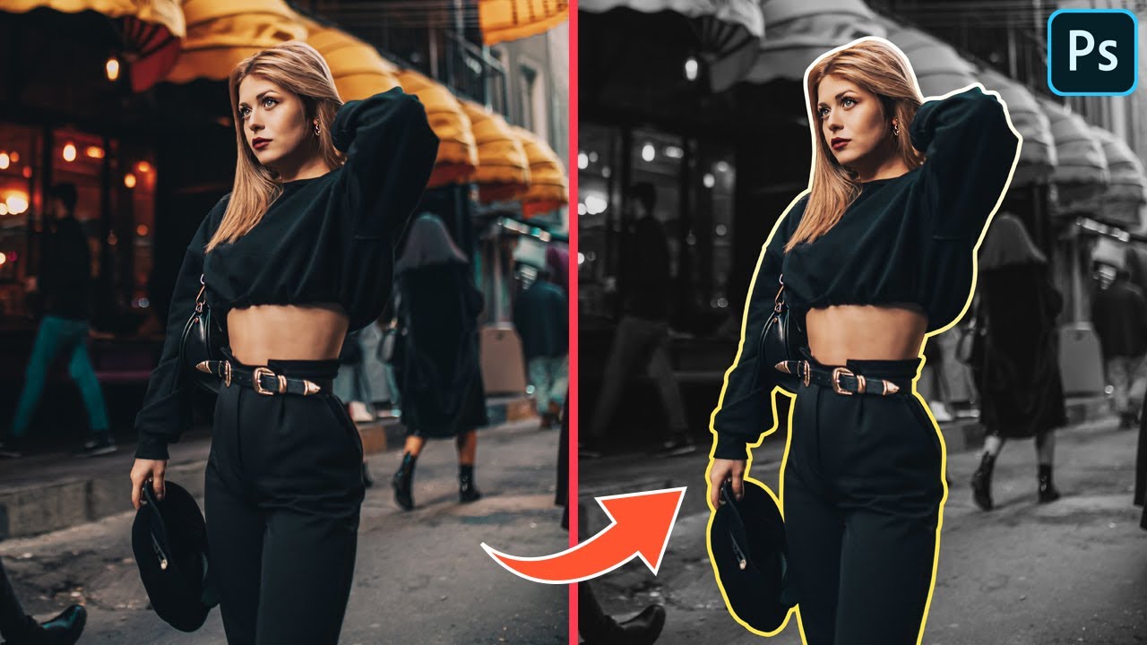 How To Create Outline In Photoshop I Photoshop Tutorial - YouTube