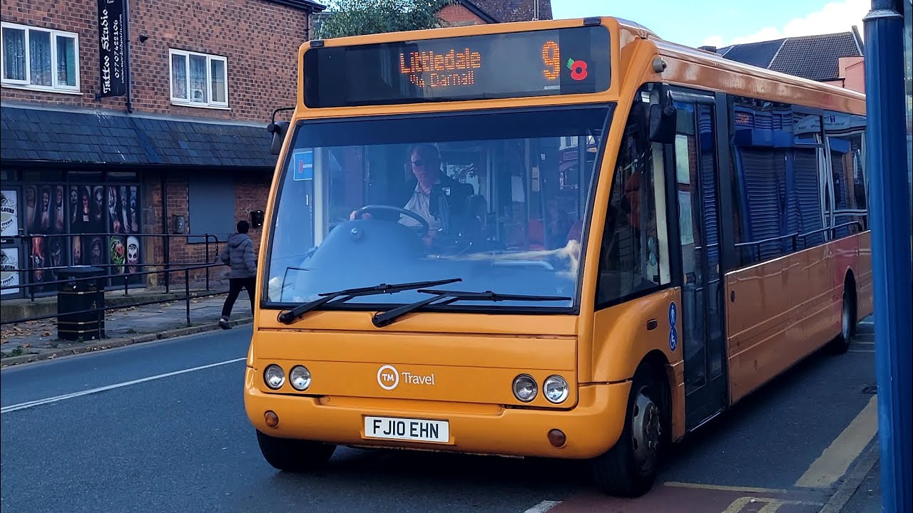 TM travel 490 FJ10 EHN Optare solo ex Trent Barton amberline - YouTube