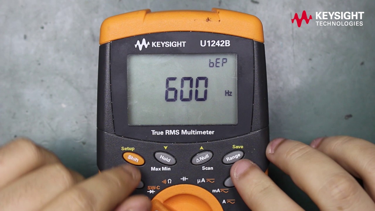 Configurando o Multímetro Keysight U1242B - YouTube
