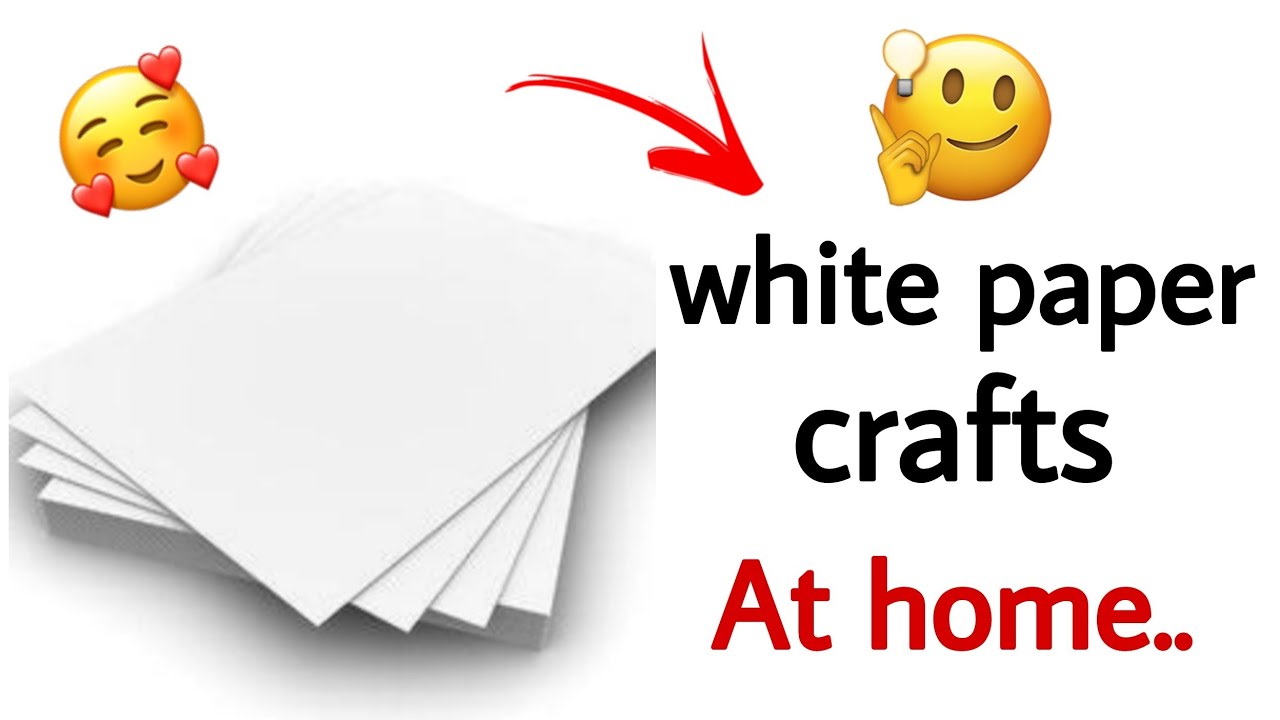 5 EASY AND CHEAP WHITE PAPER CRAFT IDEAS. DIY WHITE PAPER CRAFT. DIY ...