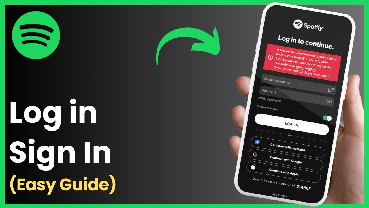 How To Login Spotify | Sign In Spotify App ! - YouTube