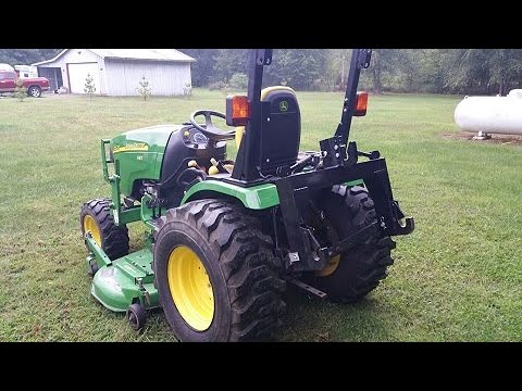 How to attach a Quick Hitch to a John Deere 2520 compact utility ...