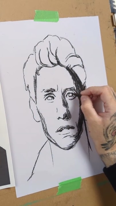 My Portrait Drawing Journey: with Eddie Redmayne - YouTube
