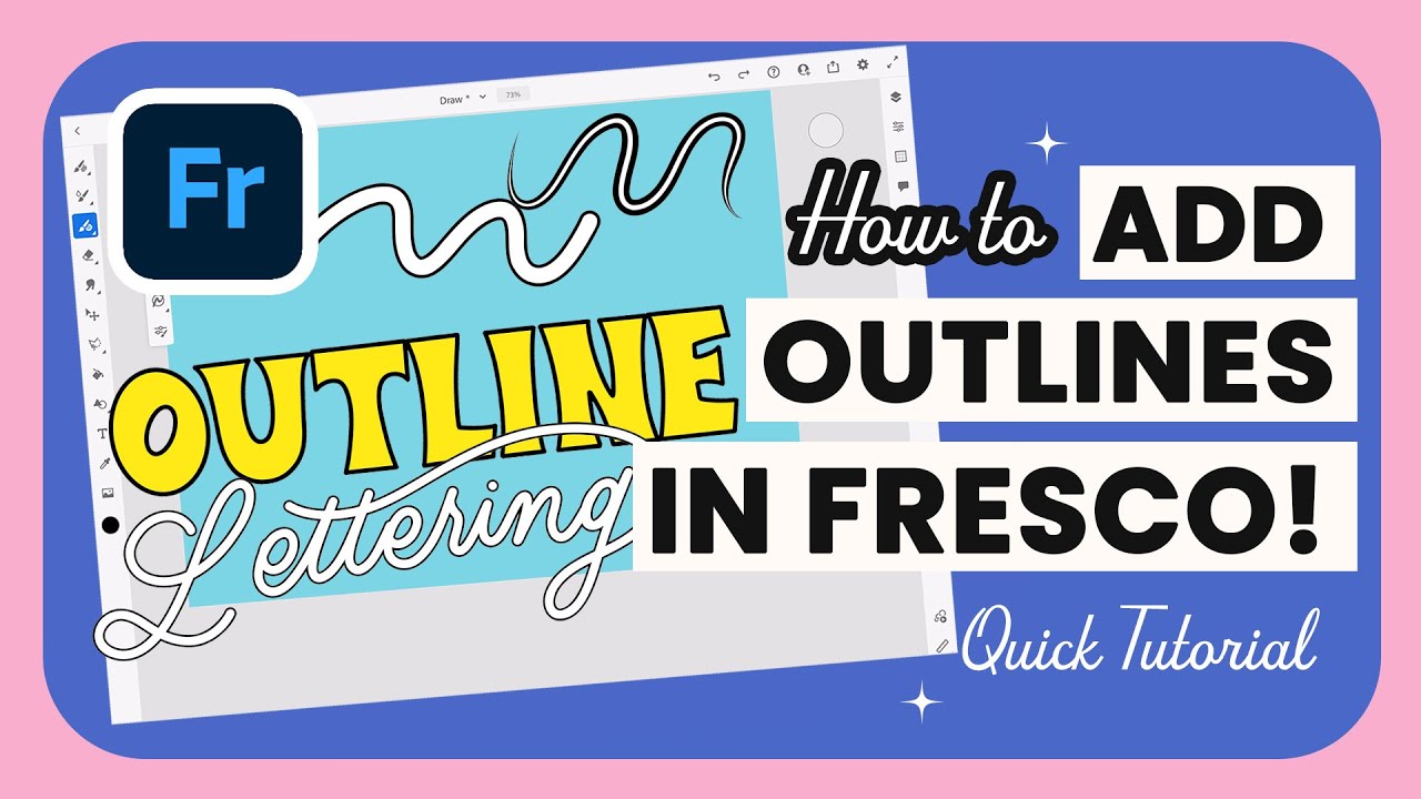 Step-by-Step: Adding Outlines to Hand-Lettering in Adobe Fresco - YouTube