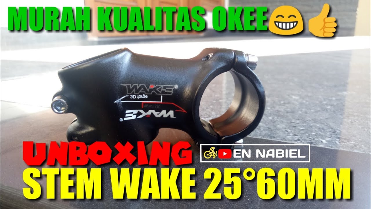 Unboxing Stem wake 25° 60mm - murah kualitass okke😁👍 - YouTube