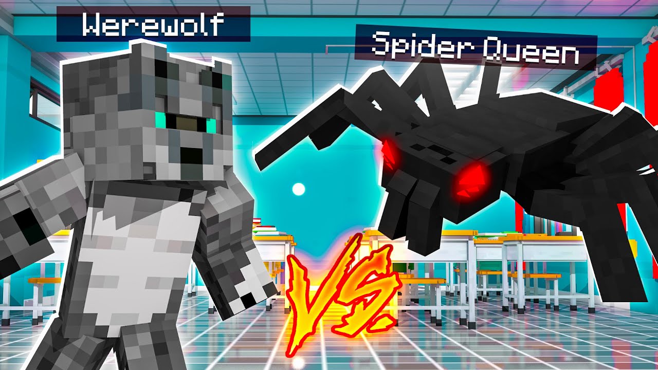 SCP - Spider Queen Fights Werewolf! | Minecraft SCP Roleplay - YouTube