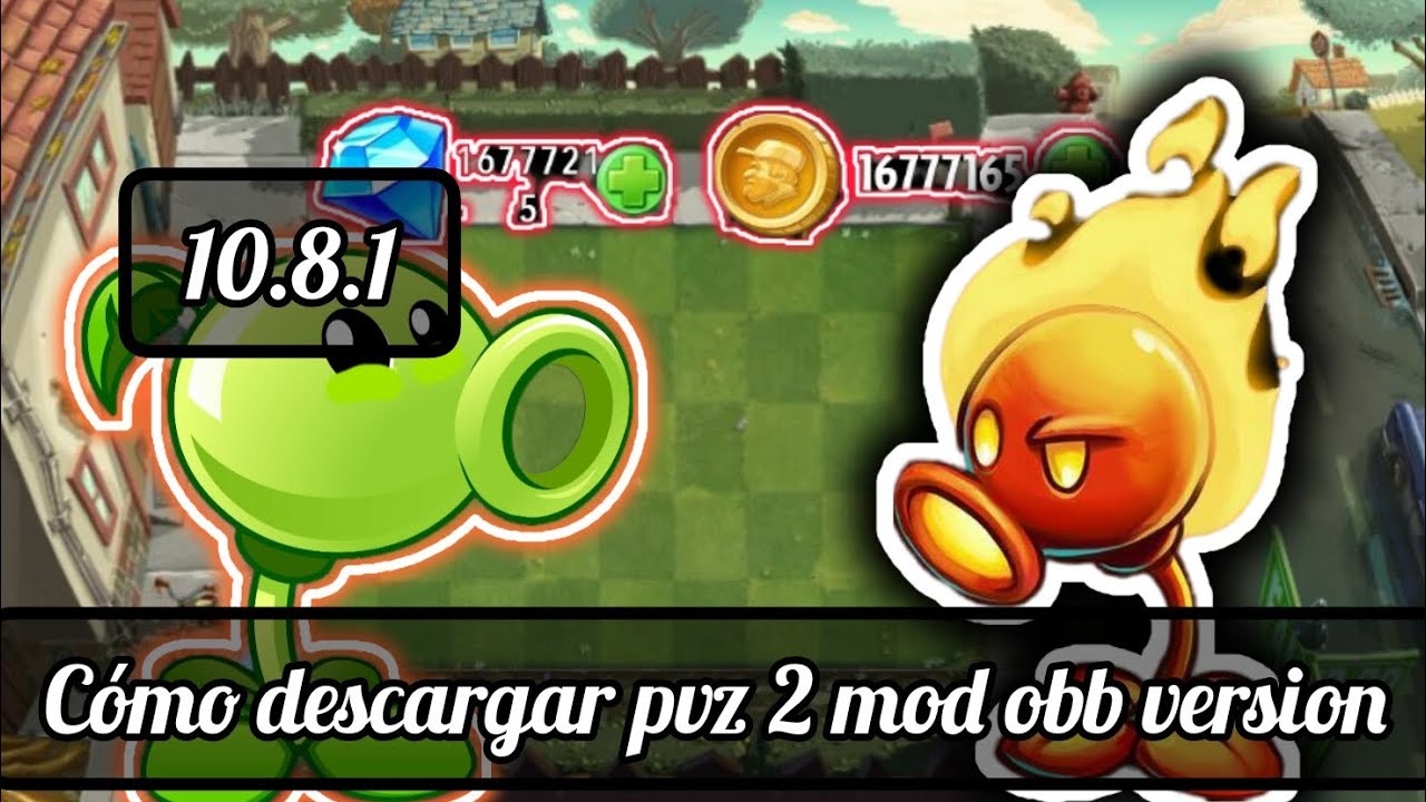 cómo descargar pvz 2 mod datos obb version 10.8.1 por mediafare - YouTube