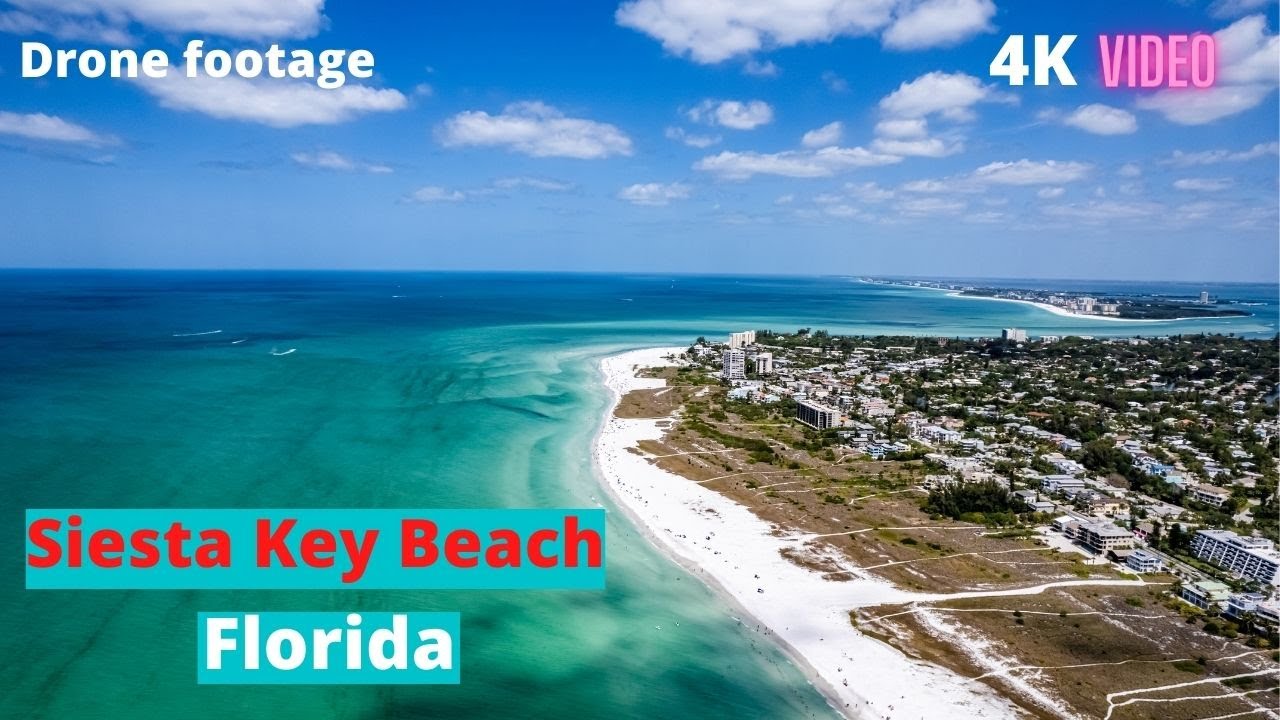 Siesta Key The Number 1 Beach in America walk-around and drone footage ...