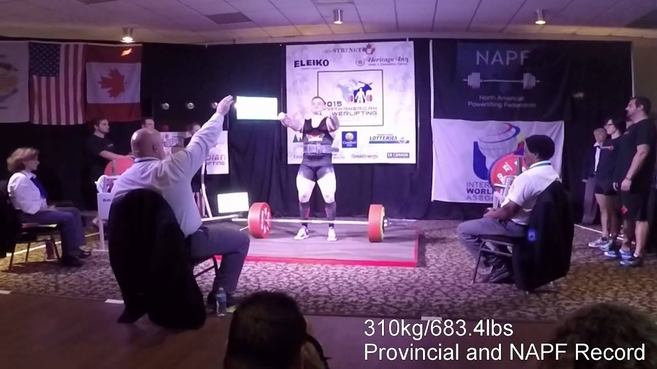 Bryce Krawczyk @ NAPF 2015 - New IPF Open World Deadlift Record - YouTube