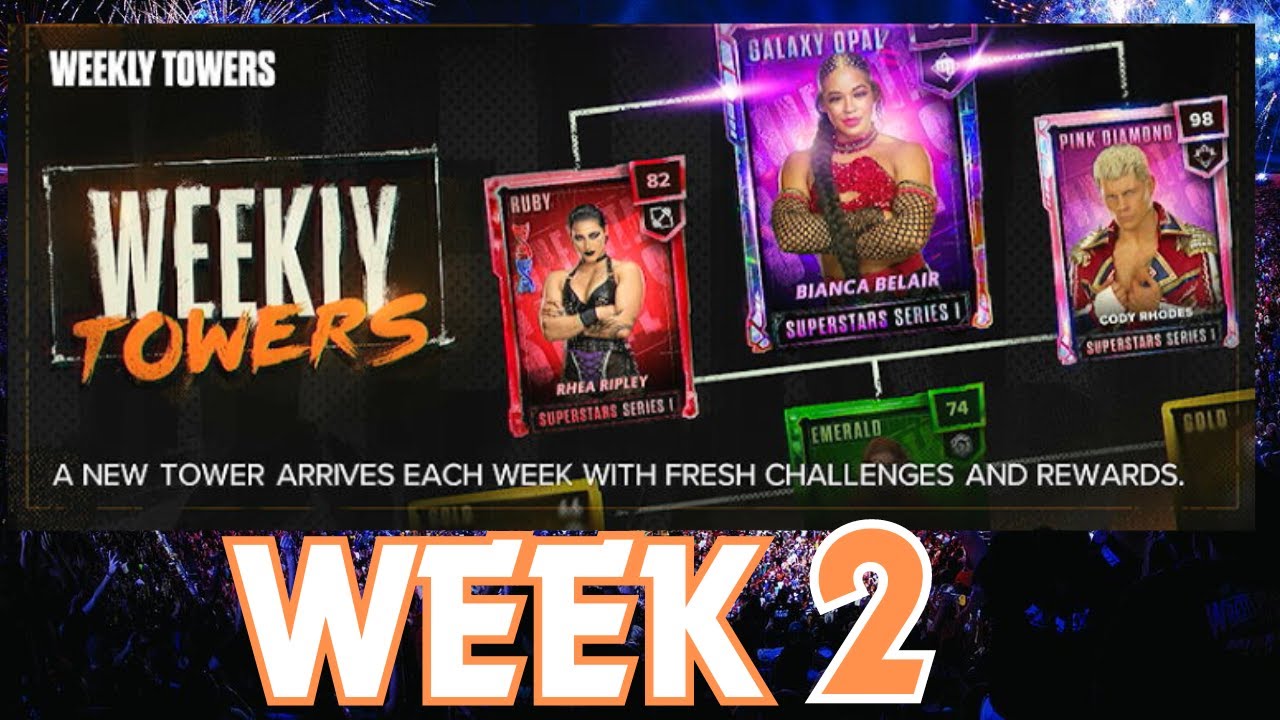 WEEK 2 WWE 2K24 MY FACTION WEEKLY TOWERS - YouTube