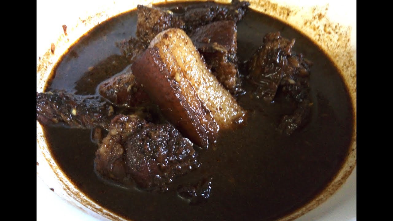 Pork cooked with Anishi | Ao Naga Delicacy | Naga Cuisine | Naga Style ...