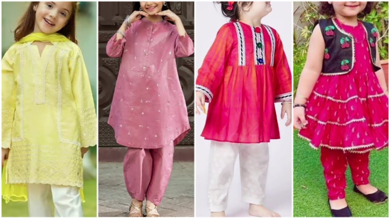 5 sy 10 saal ki bachi k frock design ideas 2024 - YouTube