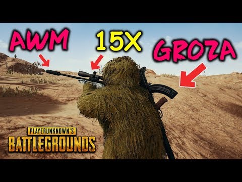 PC PUBG | AMA ÇILDIRIRSIN GROZA AWM 15X