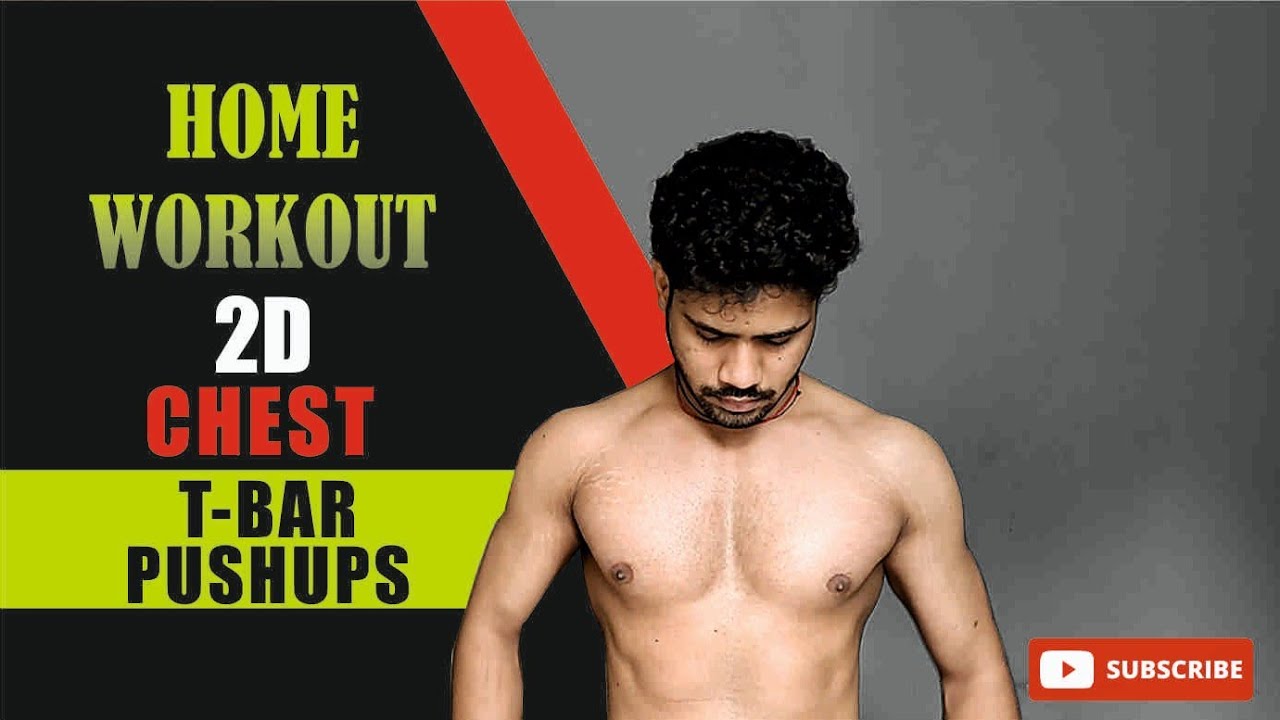 Home Workout (t-bar push up) #chest #pushups - YouTube