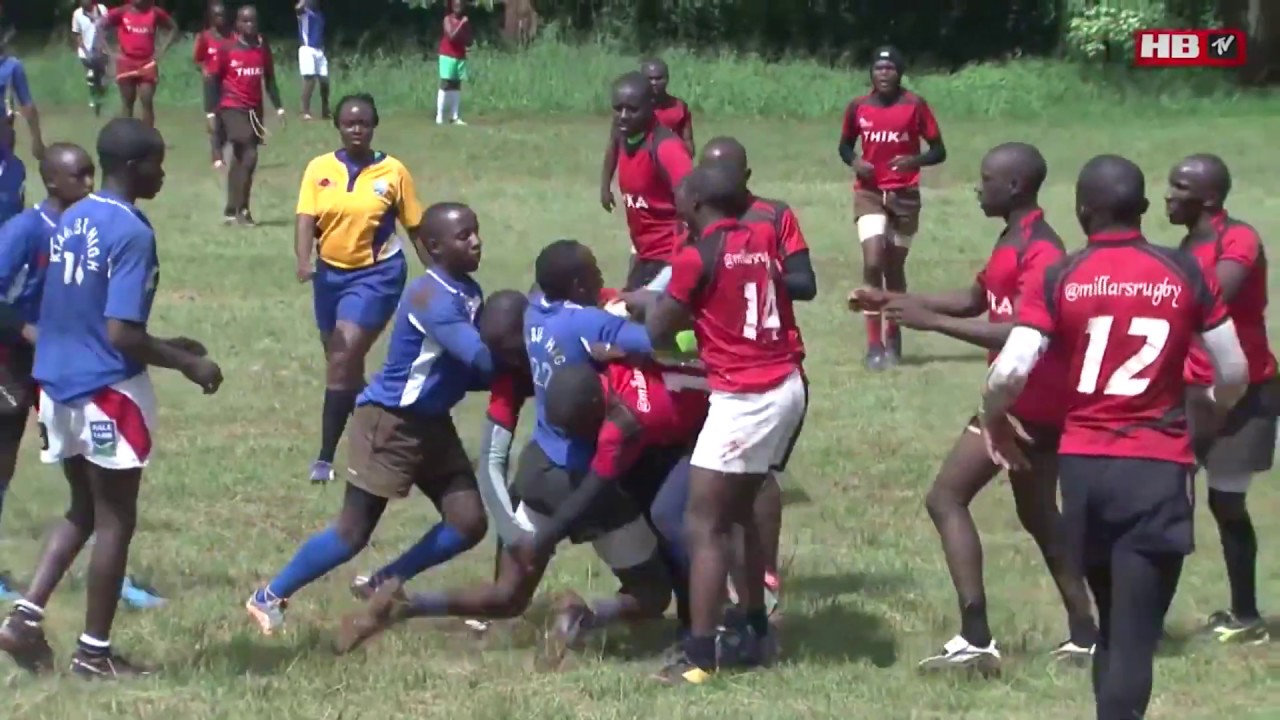 Kiambu High School in Rugby Cup action at the inaugural Prescott Cup ...