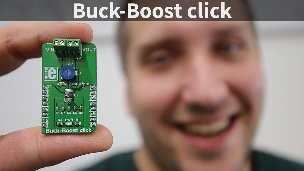 Buck-Boost click - High-efficiency buck-boost DC/DC converter - YouTube