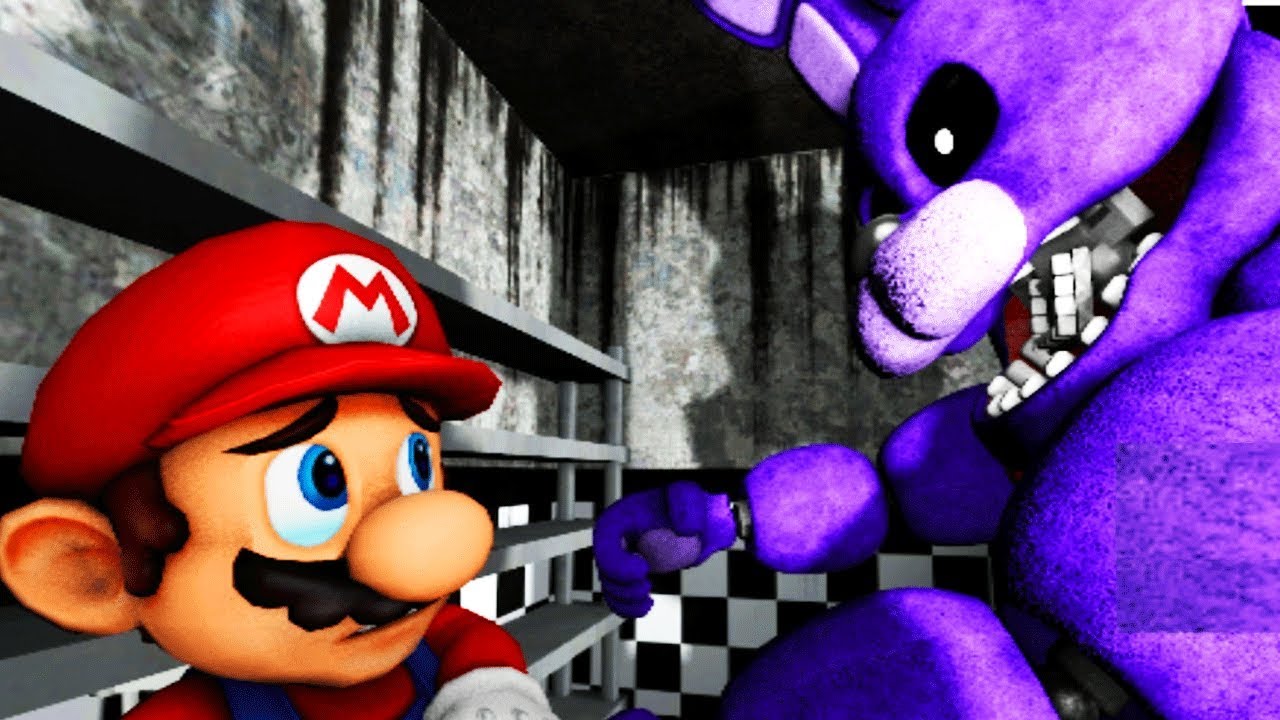MARIO GETS ATTACKED BY BONNIE! | Mario in Animatronic Horror FULL GAME ...