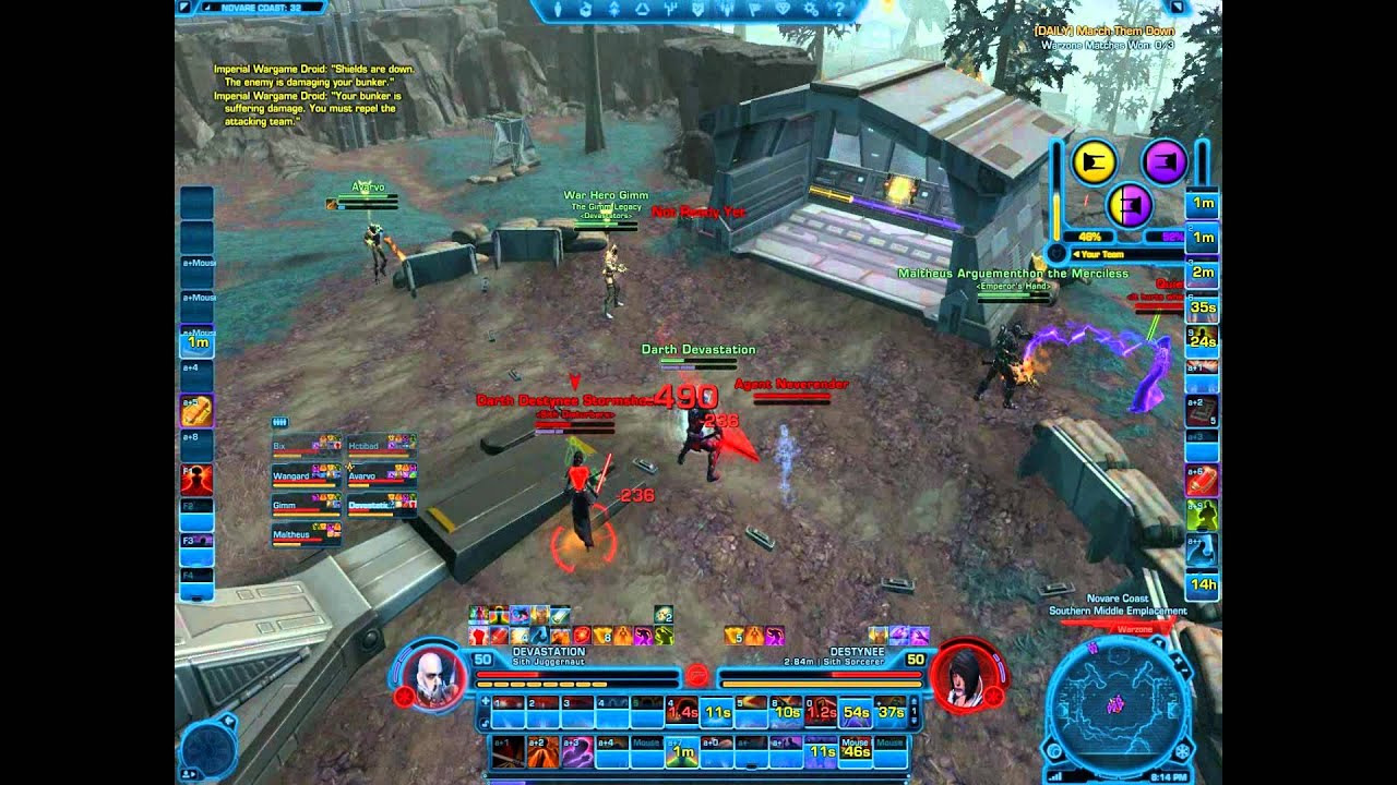 SWTOR RAGE JUGGERNAUT 1.2 PVP ANCHORHEAD - YouTube
