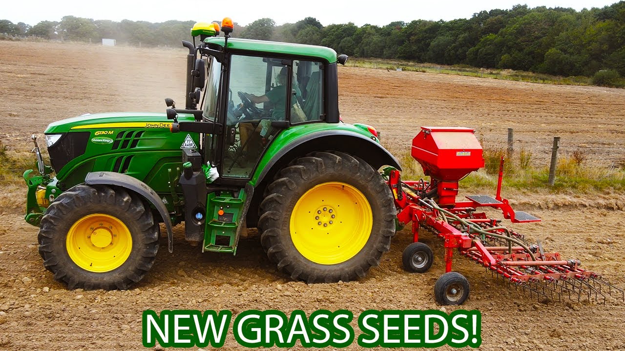 WE ARE DRILLING GRASS SEEDS! - YouTube