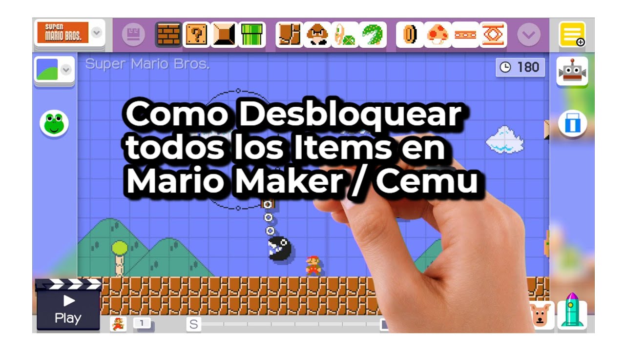 Como desbloquear todos lo Items en Mario Maker / Cemu - YouTube
