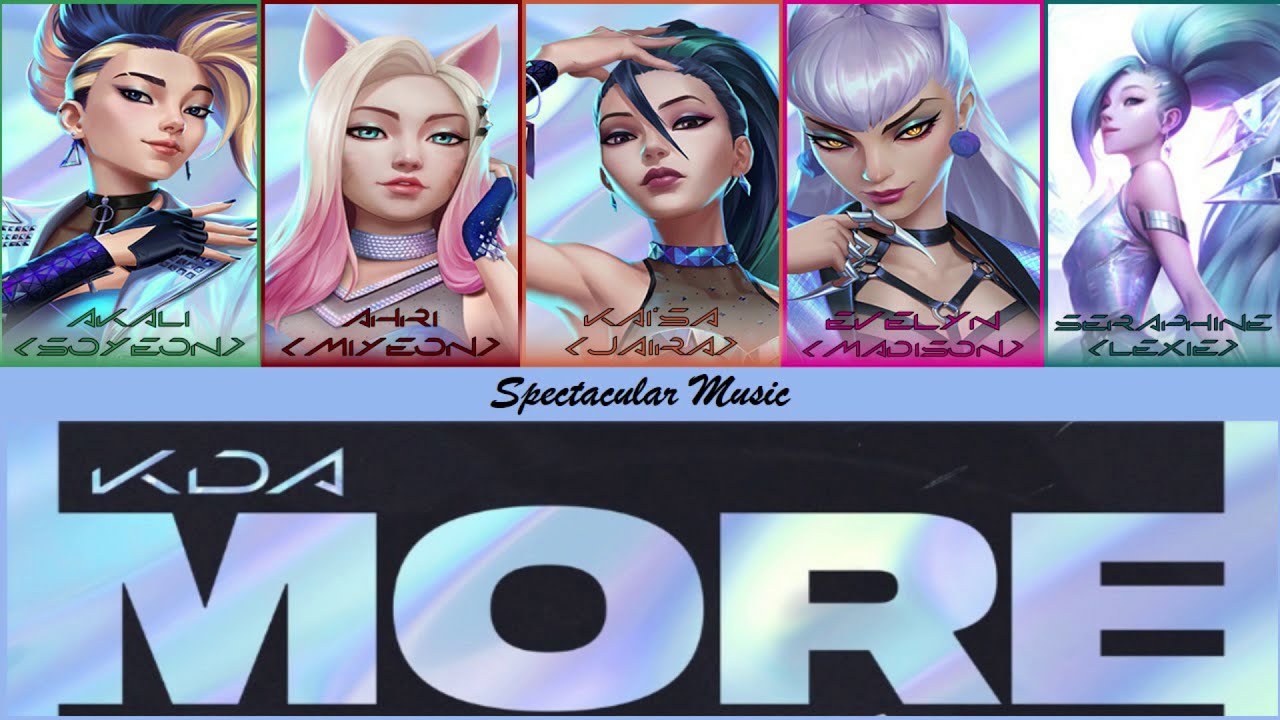 K/DA MORE Color Coded Lyrics (Madison Beer, (G)I-DLE, Lexie Liu, Jaira ...