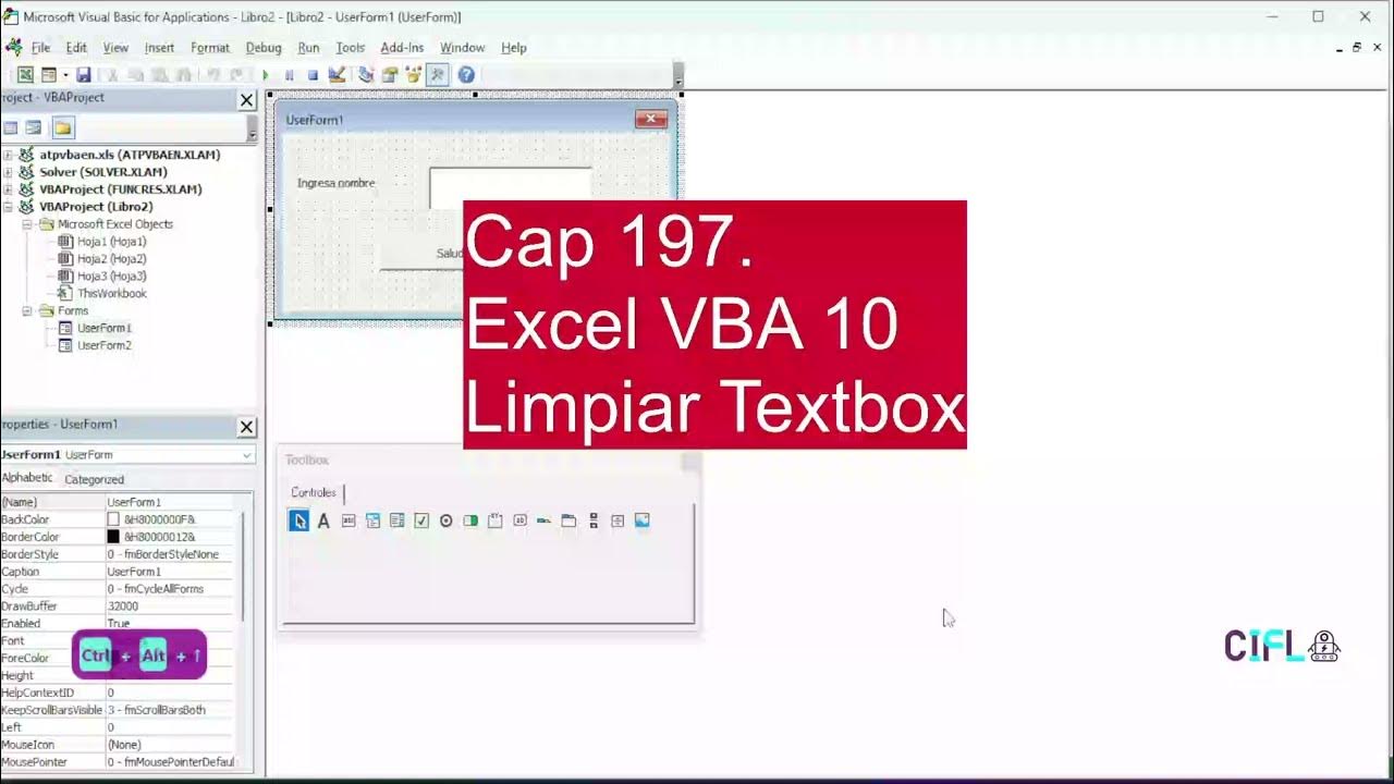 Cap197. Excel VBA: Limpiar Textbox en Formulario de Excel de Forma Rápida y Sencilla 🧹💻 - YouTube