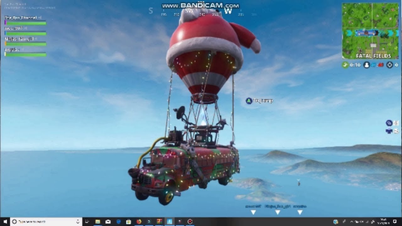 FORTNITE Battle bus christmas theme - YouTube