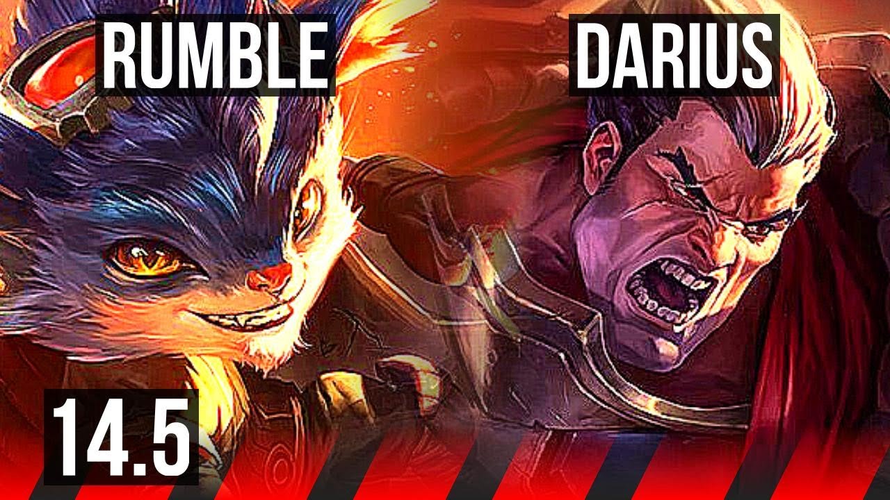 RUMBLE vs DARIUS (TOP) | Rank 6 Rumble, 8/3/10 | EUW Challenger | 14.5 ...