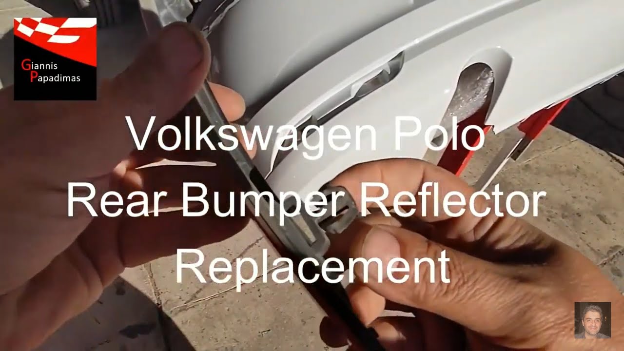 Volkswagen Polo 2009–2017 Rear Bumper Reflector Replacement - YouTube