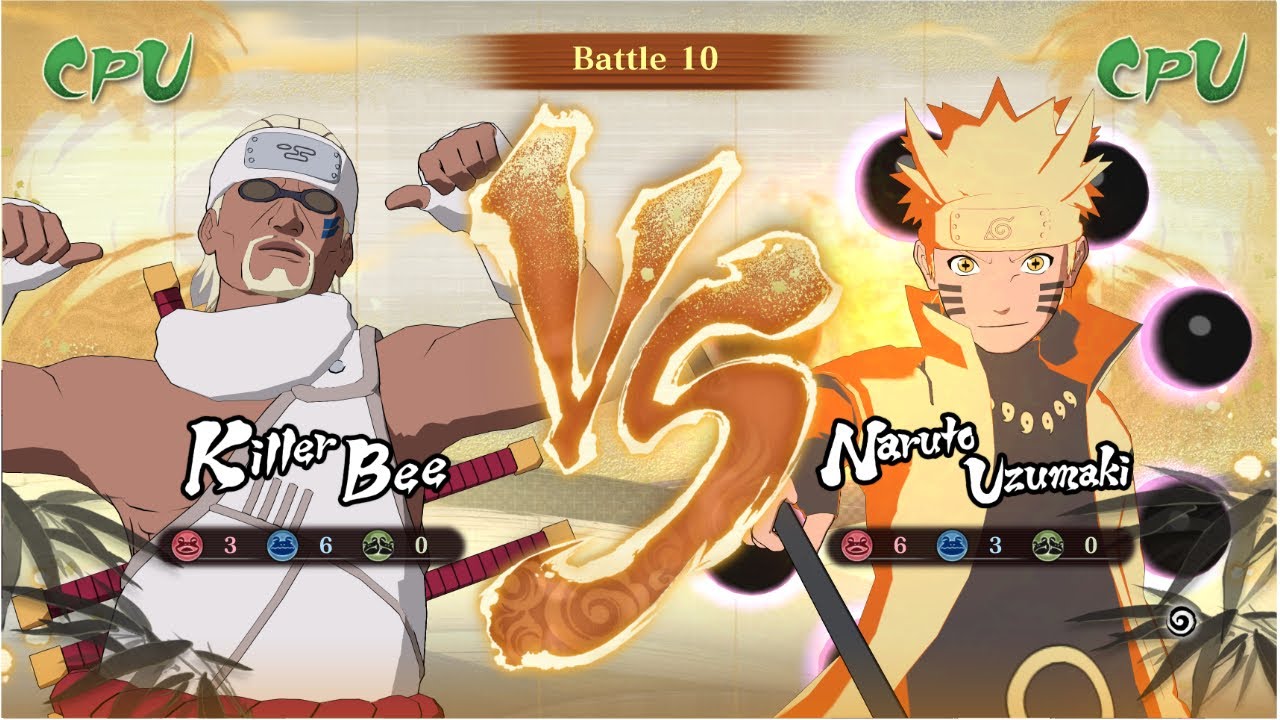 Killer Bee vs Naruto cpu vs cpu BORUTO Ultimate Ninja STORM CONNECTIONS ...