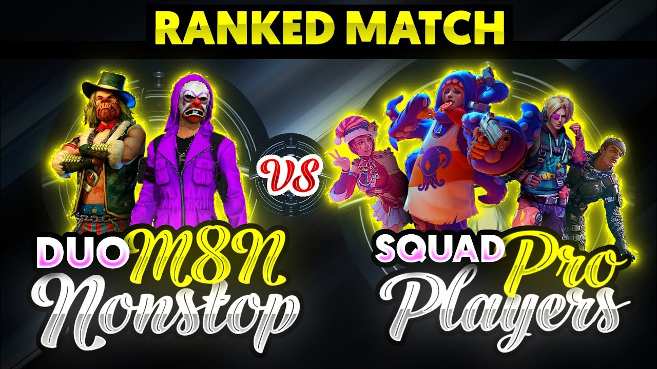 Free fire Duo vs Squad Ranked match Gameplay with the Legend of free ...