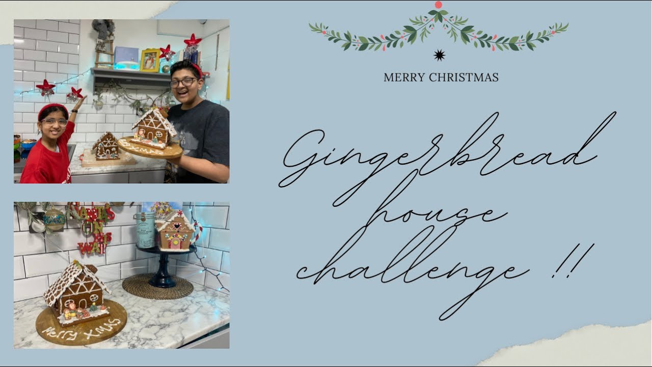 Gingerbread house competition ! Ft my sister | baked by Reece - YouTube