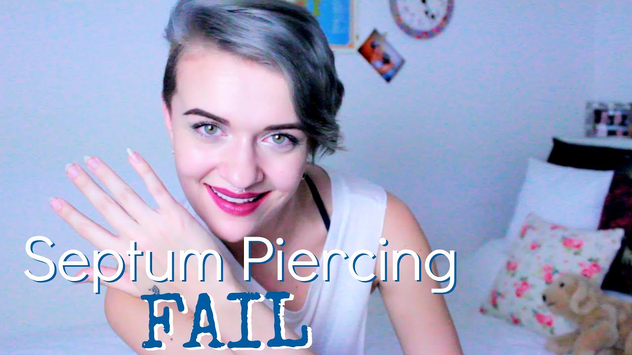 Septum Piercing Fail - YouTube