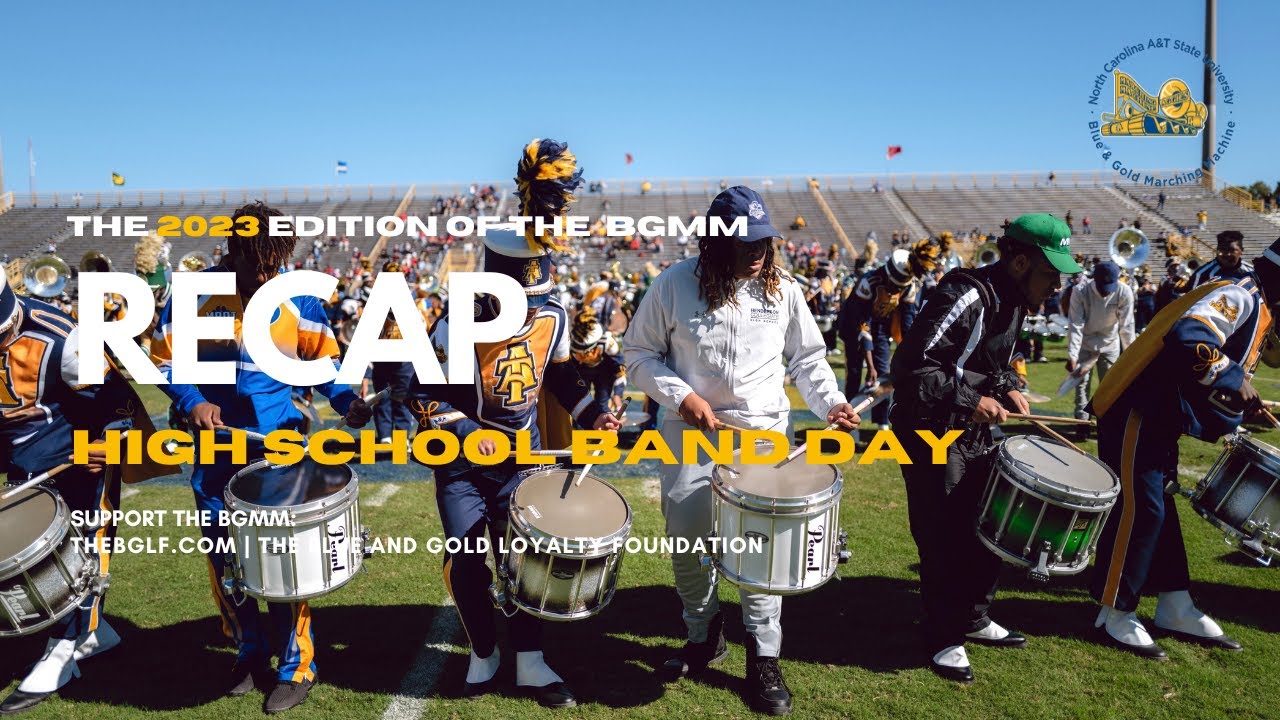 NCAT - HIGH SCHOOL BAND DAY RECAP 2023 - YouTube