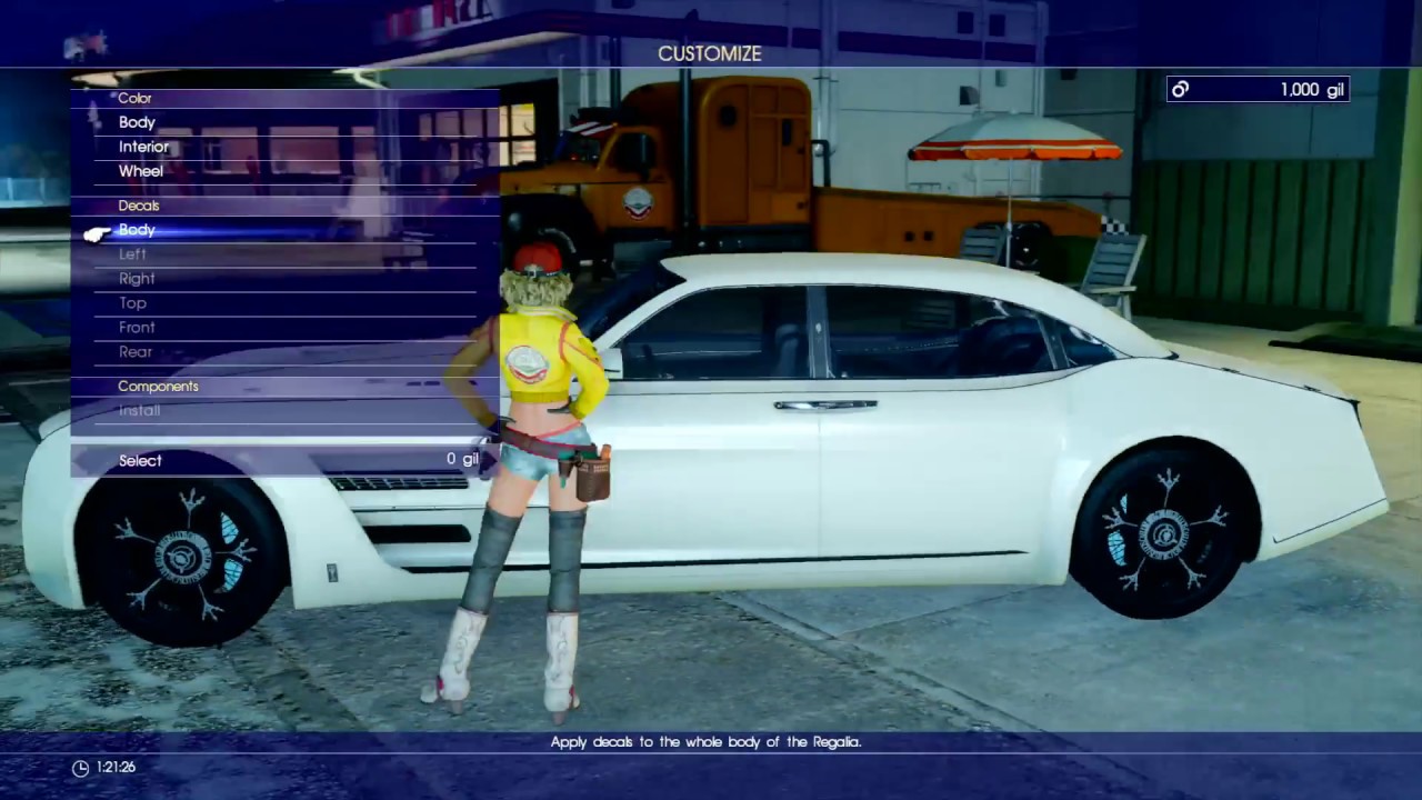 FINAL FANTASY XV CAR CUSTOMIZATION! - YouTube