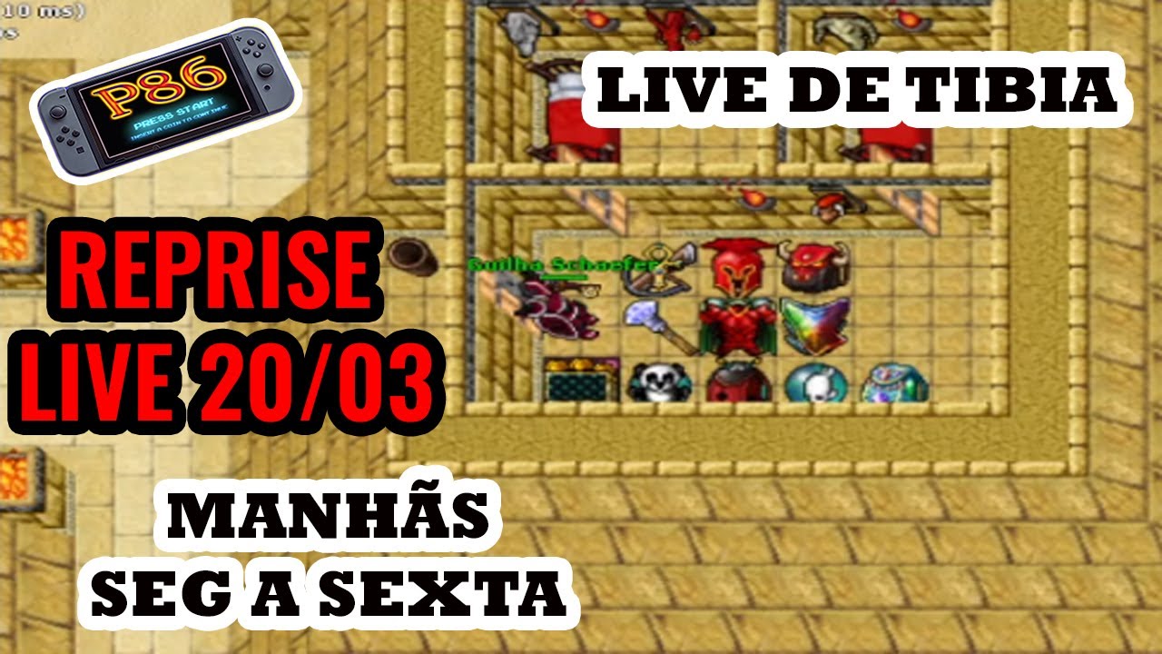 TIBIA EK SOLO LEVEL 630 - DIGITE !comandos para saber tudo da live ...