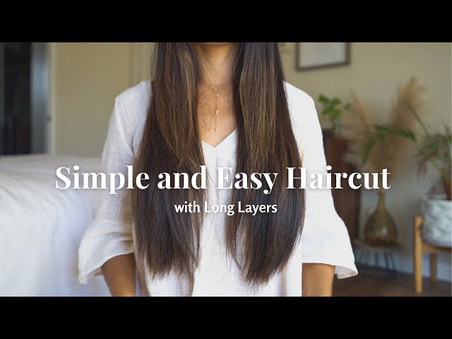 Easy Long Layered Haircut SIMPLE DIY Long Layer Haircut At Home
