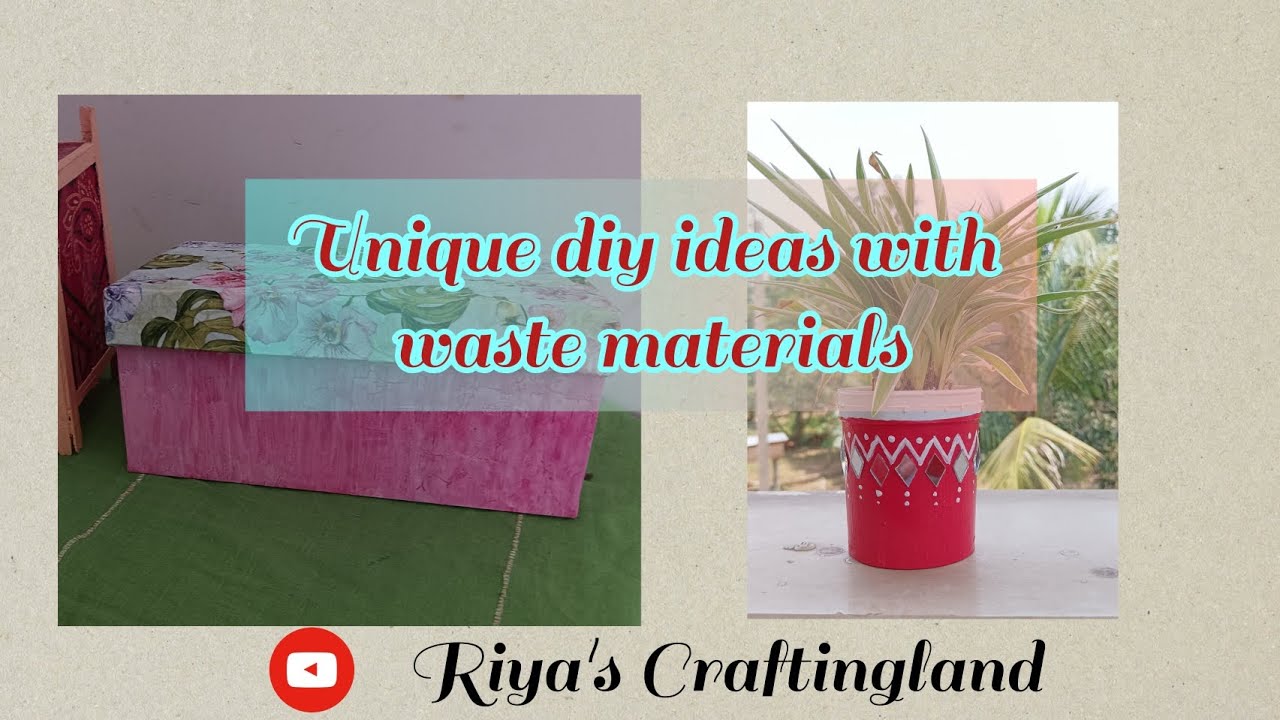 2 Unique Diy Ideas Using Waste Materials ।। Waste Materials Diy Ideas ...