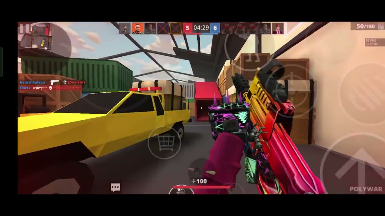 Poly war All SUBMACIHINEGUN game play - YouTube