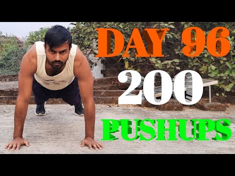 200 pushups day 96 | my daily workout | fitness | morning workout ...