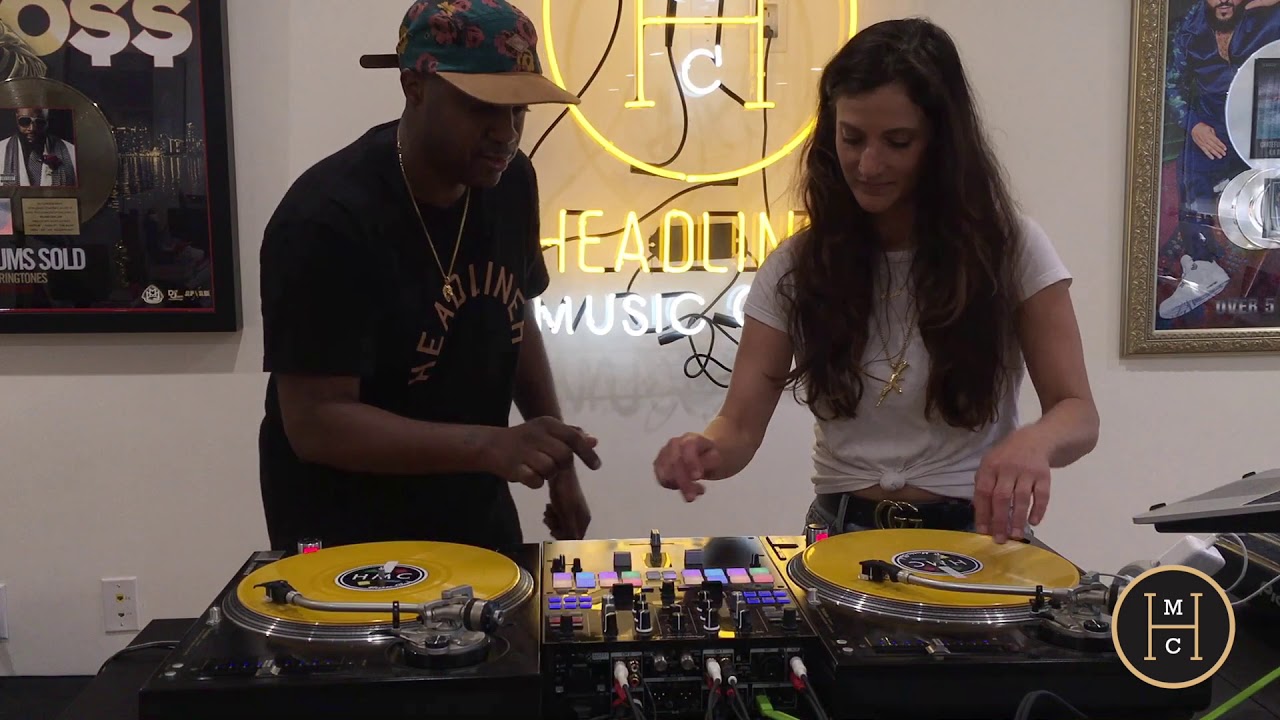 DJ Ease & Annalyze Scratching Over Ambjaay's 'Uno' - YouTube