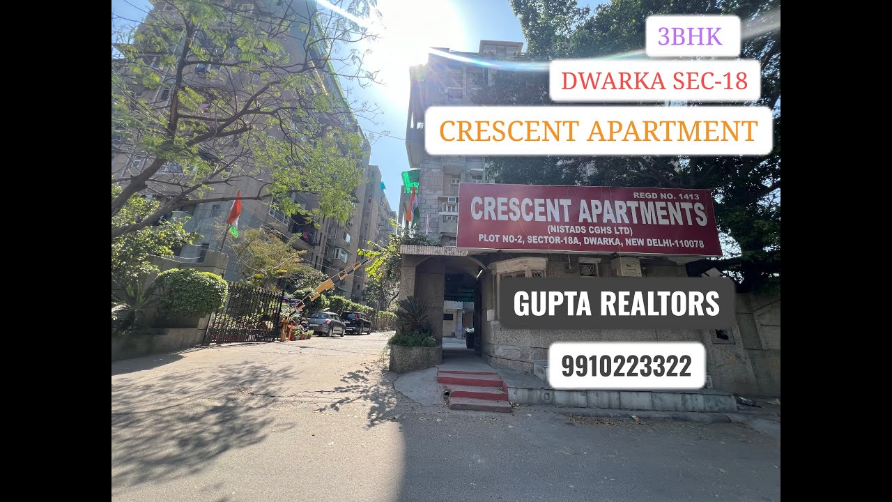 #CrescentApartments | 3 BHK EXCLUSIVELY FURNISHED FLAT IN Sec-18 Dwarka ...