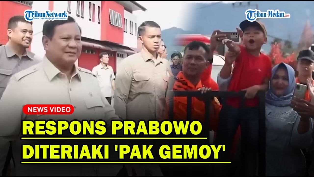 RESPONS PRABOWO Diteriaki 'Pak Gemoy' oleh Bocah di Tapteng - YouTube