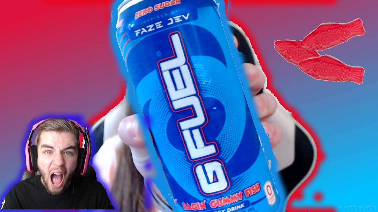 NEW! G FUEL CAN RAGIN' GUMMY FISH TASTE TEST! - YouTube